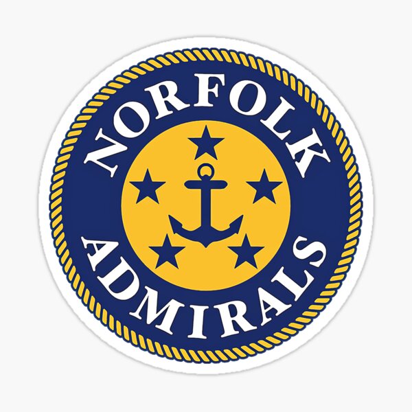 "NORFOLK ADMIRALS" Sticker by MartinCruzz | Redbubble