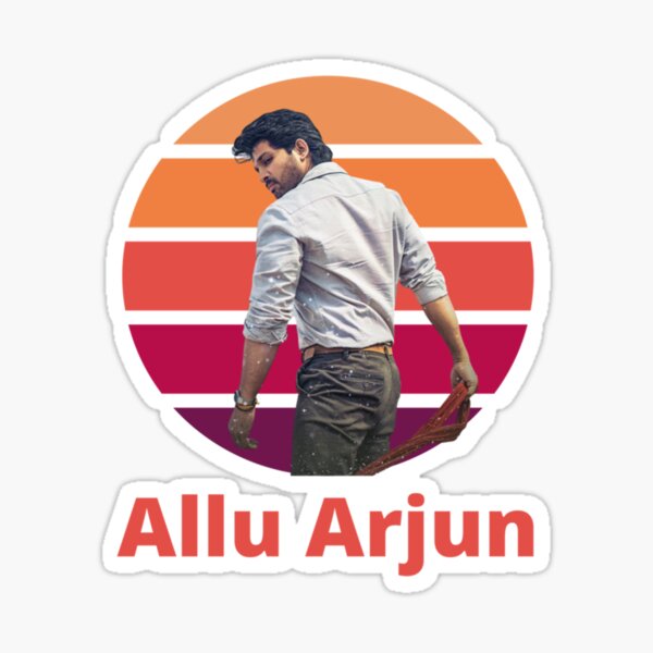 "Allu Arjun " Sticker by GhostTshirt | Redbubble