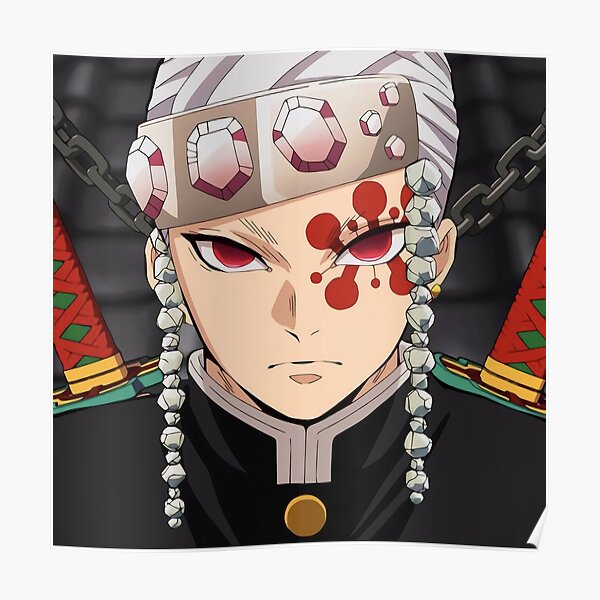 "Uzui tengen " Poster for Sale by Smokyez | Redbubble