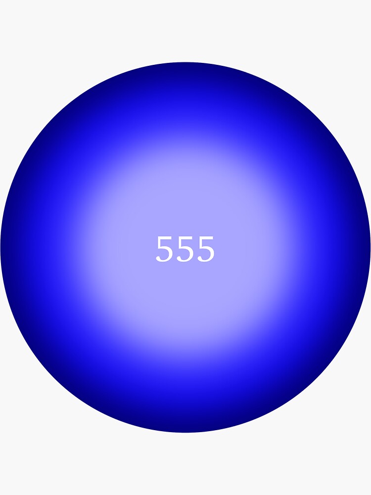 "Aura Circle - 555" Sticker by sienna34 | Redbubble