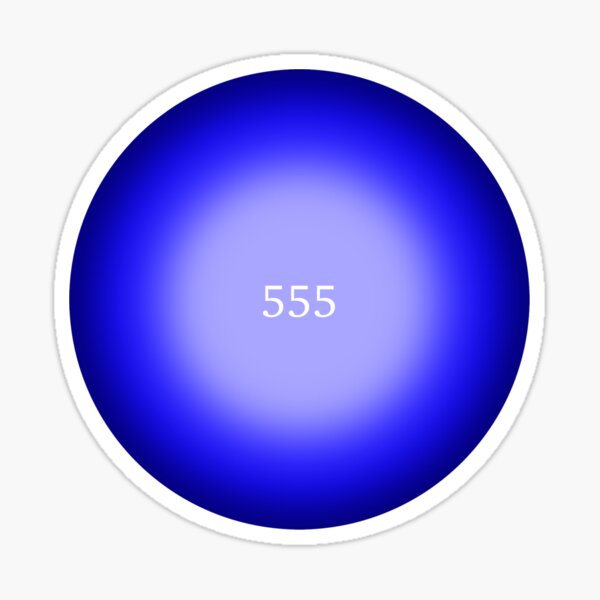 "Aura Circle - 555" Sticker by sienna34 | Redbubble