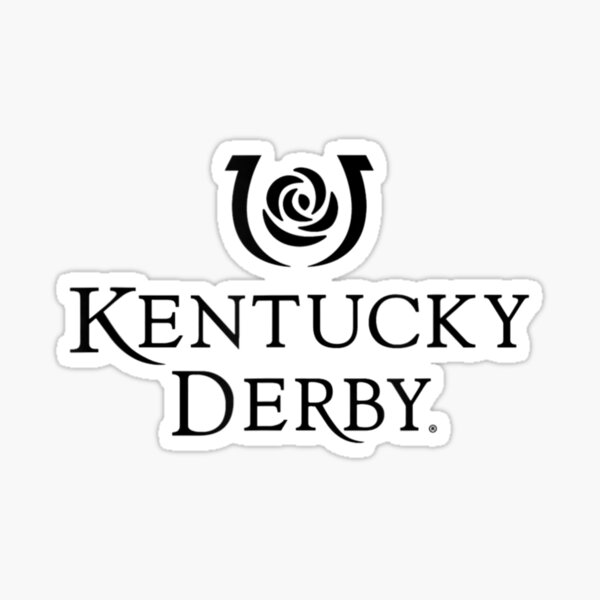 "Kentucky-Derby-Logo Sticker" Sticker by JasminRotzs | Redbubble