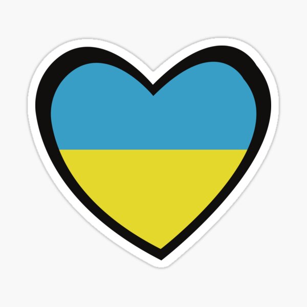 "Support Ukraine Sticker No War " Sticker by DarrriaDesign | Redbubble