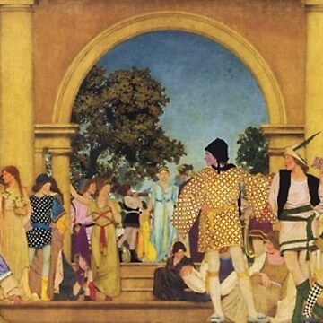 "Maxfield Parish. Florentine Fete, north wall panel." Photographic ...