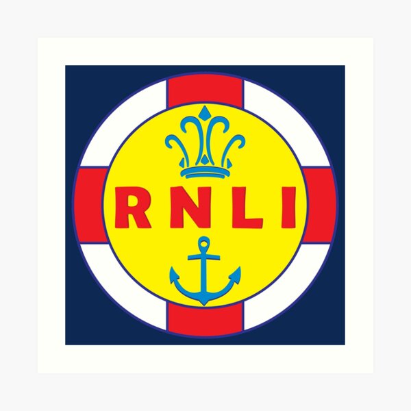"RNLI Lifeboat Rescue Logo" Art Print for Sale by skocartwork | Redbubble