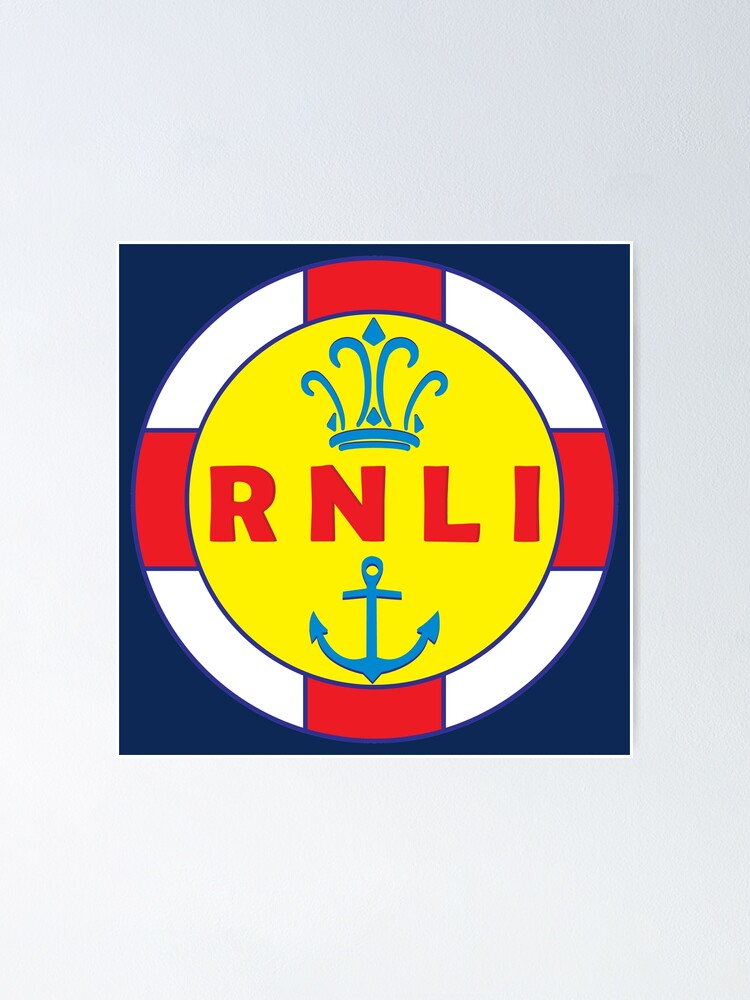"RNLI Lifeboat Rescue Logo" Poster by skocartwork | Redbubble