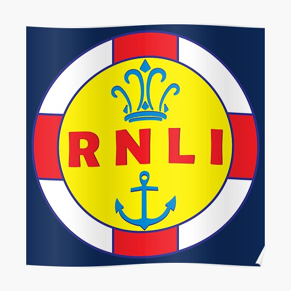 "RNLI Lifeboat Rescue Logo" Poster by skocartwork | Redbubble