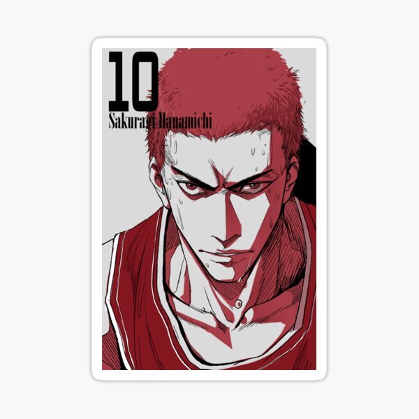 "HANAMICHI SAKURAGI" Sticker by animervd1 | Redbubble