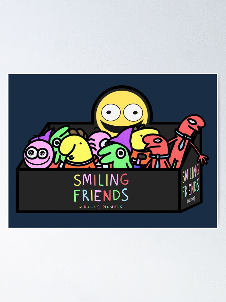 "Smiling Friends - plush_glep alan and charlie, bliblie, Pim, Grim ...