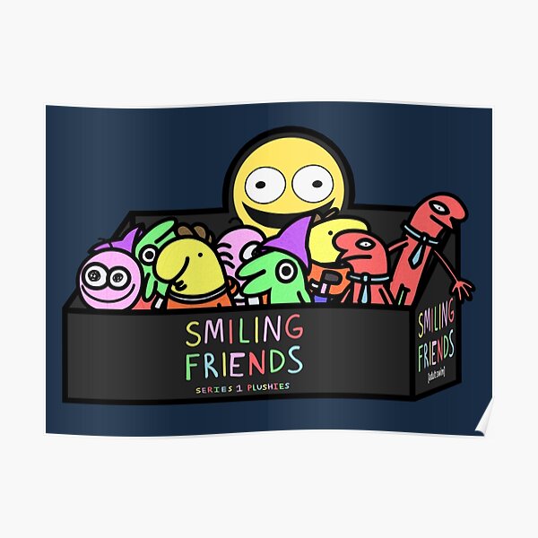 "Smiling Friends - plush_glep alan and charlie, bliblie, Pim, Grim ...