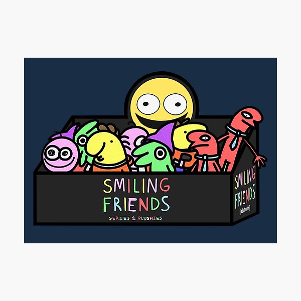 "Smiling Friends - plush_glep alan and charlie, bliblie, Pim, Grim ...