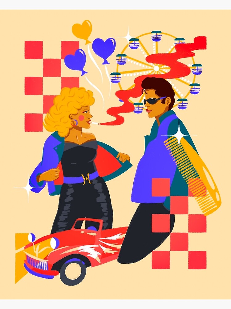 "Grease Lightning" Poster by Marbertranart | Redbubble