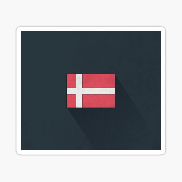 "Denmark" Sticker for Sale by FlatFlags | Redbubble