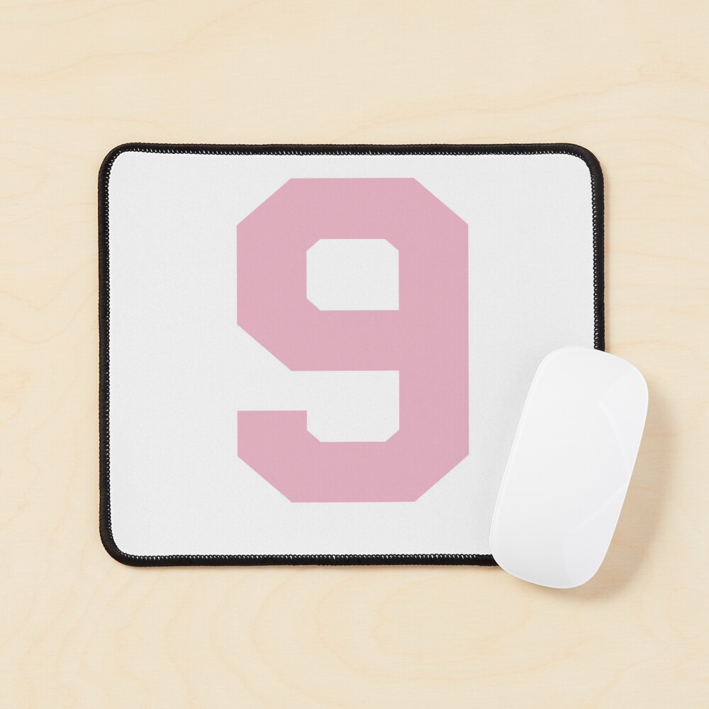 "Number 9, Pink nine, Sports number 9" Sticker for Sale by TheCultStuff ...