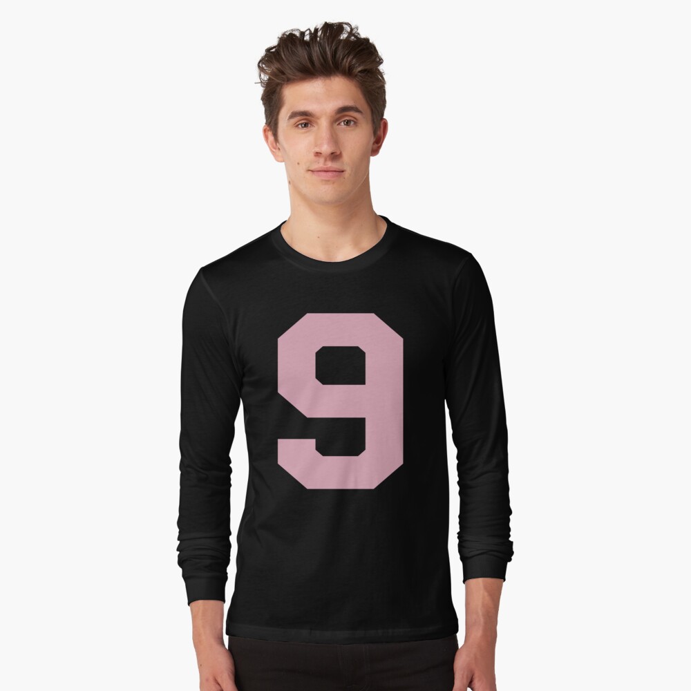 "Number 9, Pink nine, Sports number 9" Sticker for Sale by TheCultStuff ...