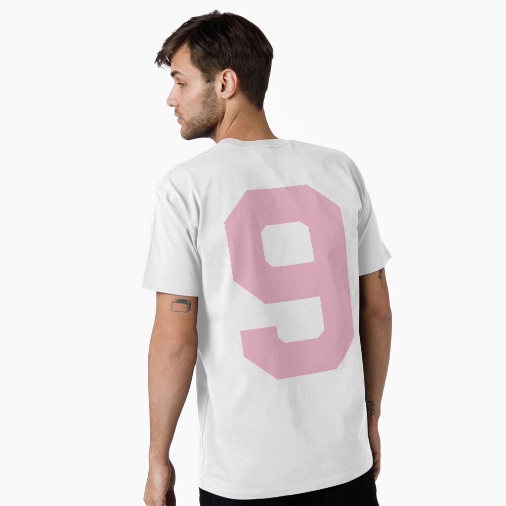 "Number 9, Pink nine, Sports number 9" Sticker for Sale by TheCultStuff ...