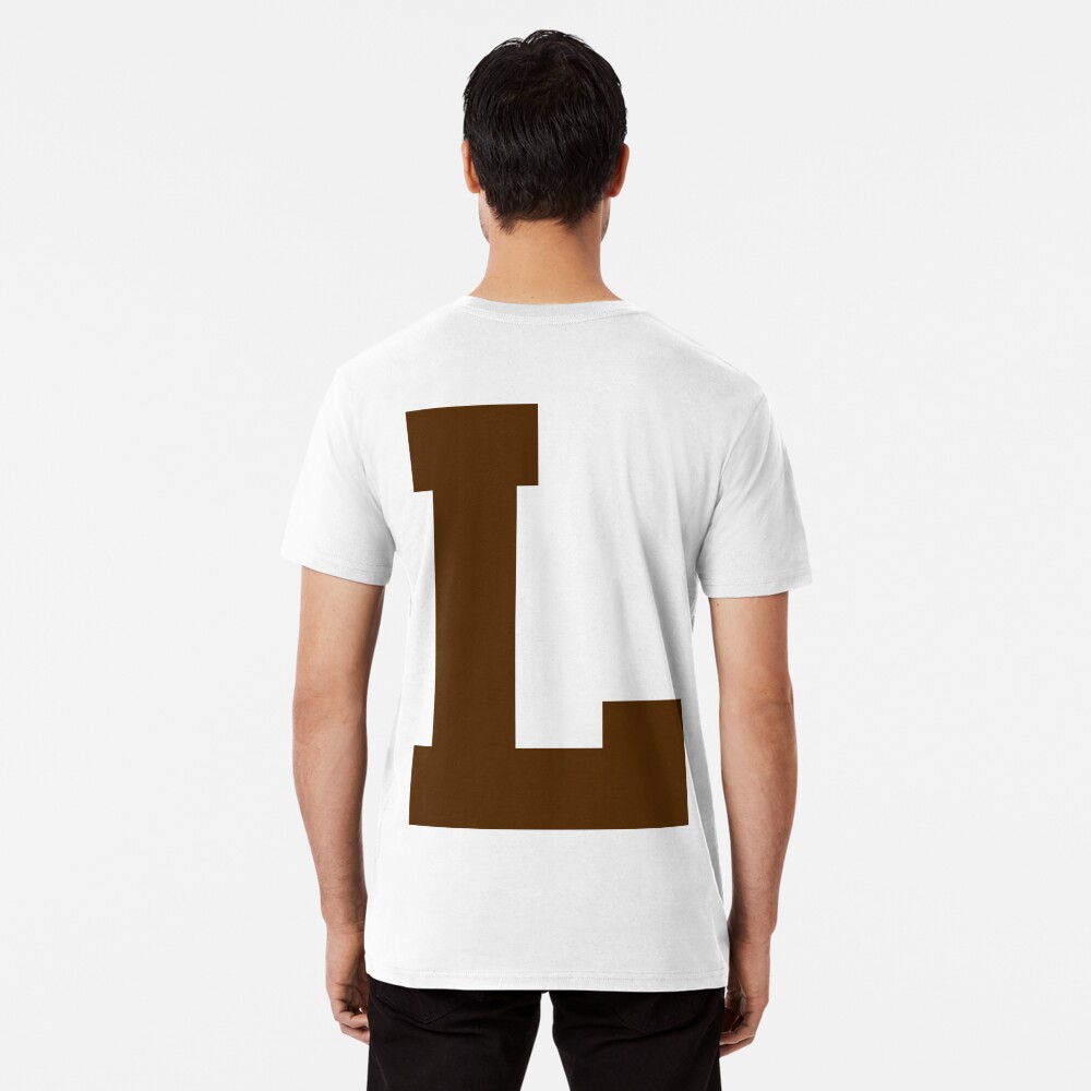 "Alphabet, Brown L, Sports letter L" Sticker for Sale by TheCultStuff ...