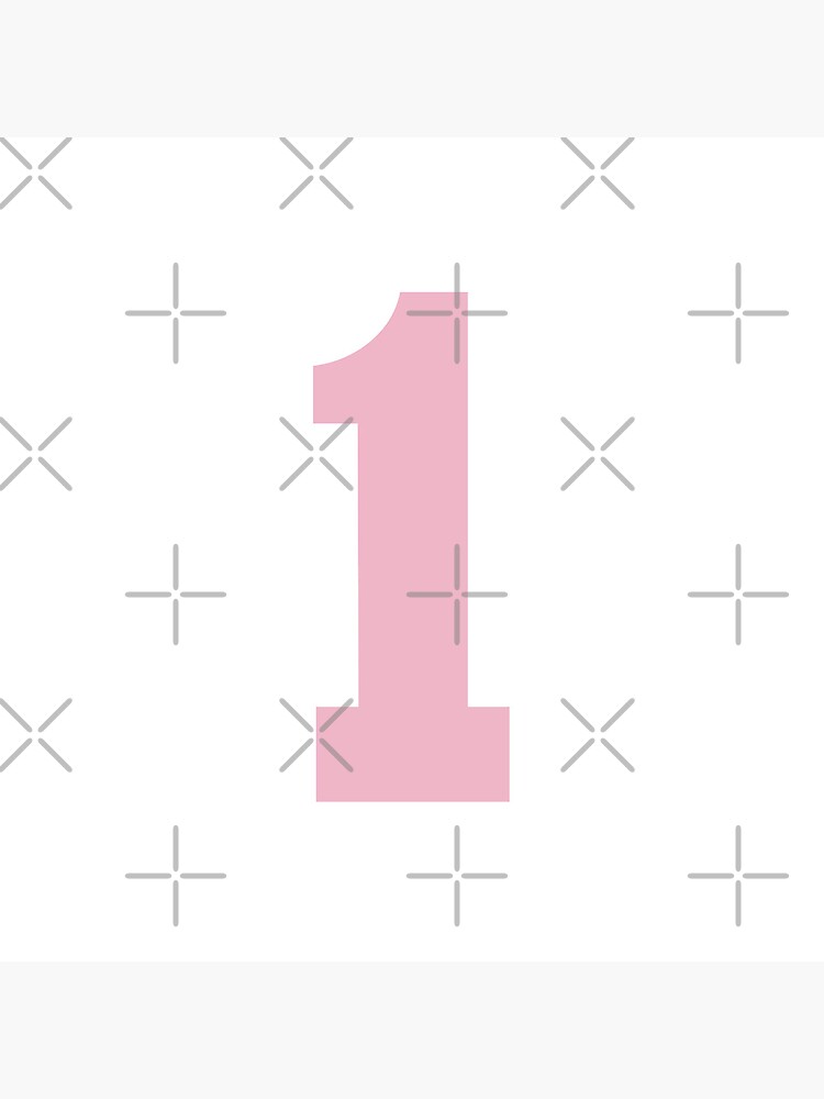 "Number 1, Pink one, Sports number 1" Acrylic Block for Sale by ...