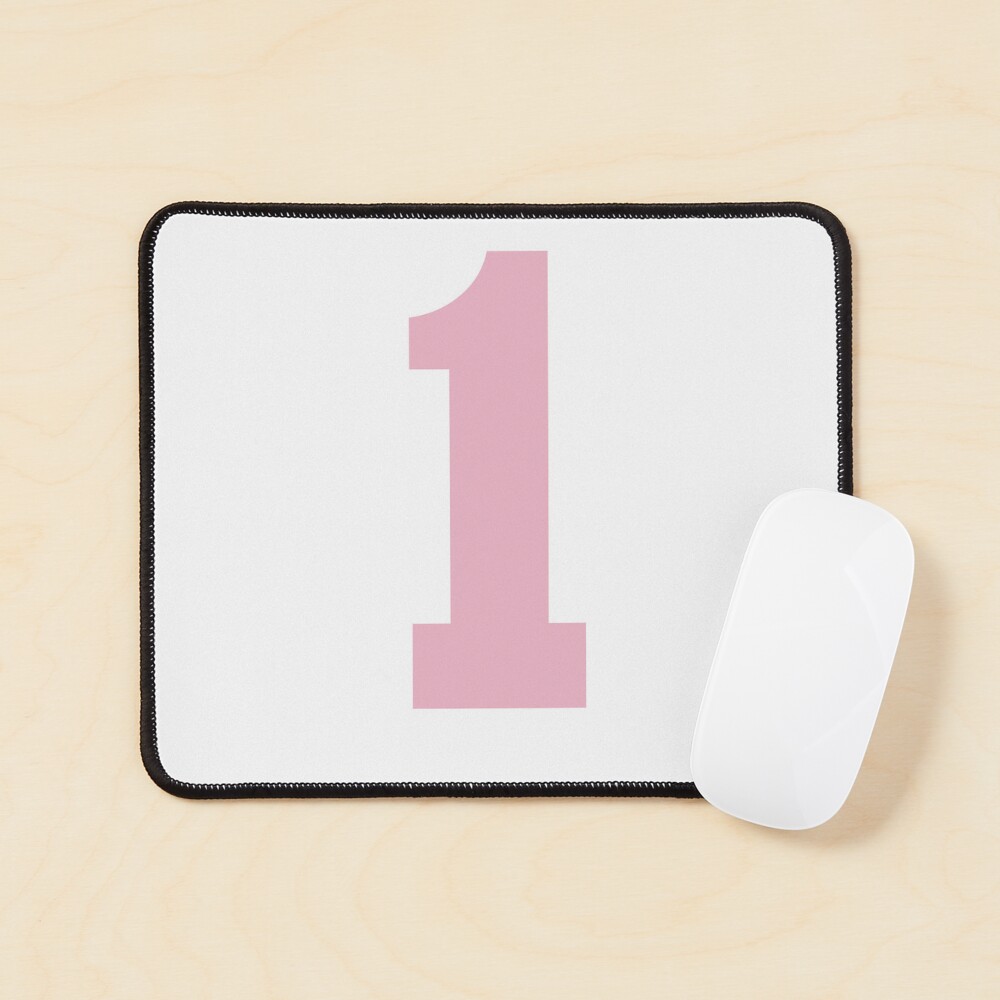 "Number 1, Pink one, Sports number 1" Sticker for Sale by TheCultStuff ...