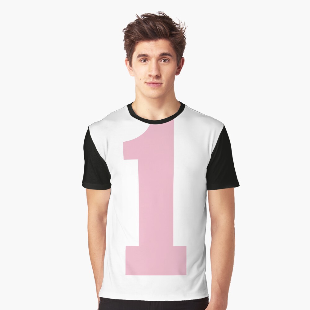 "Number 1, Pink one, Sports number 1" Sticker for Sale by TheCultStuff ...