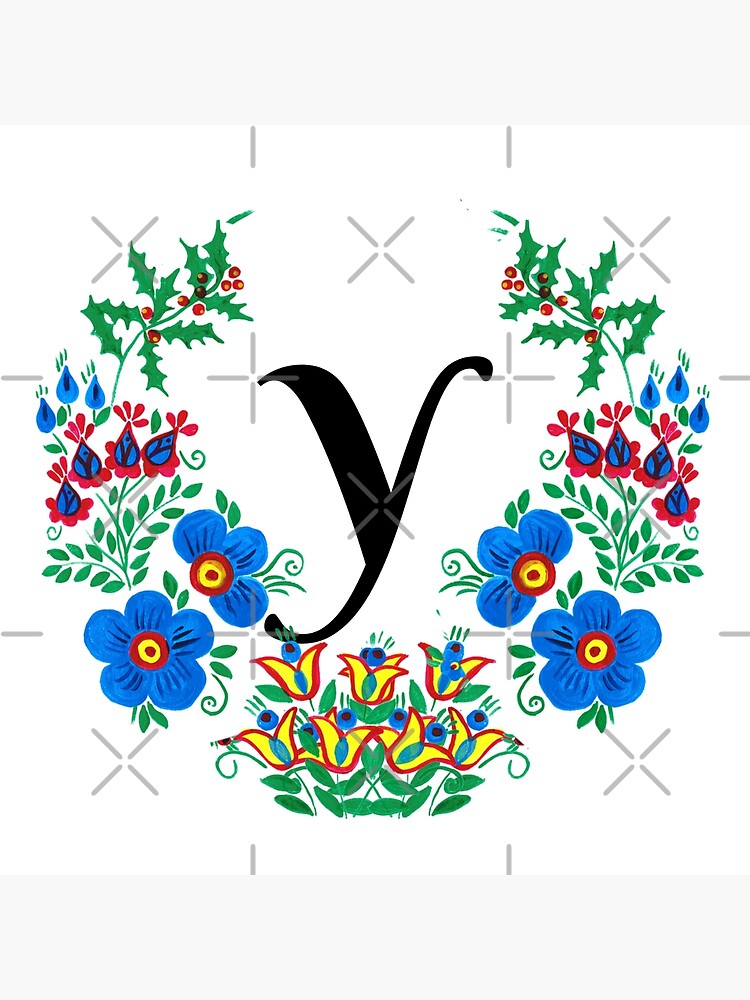"letra Y con flores" Poster for Sale by Elyora | Redbubble