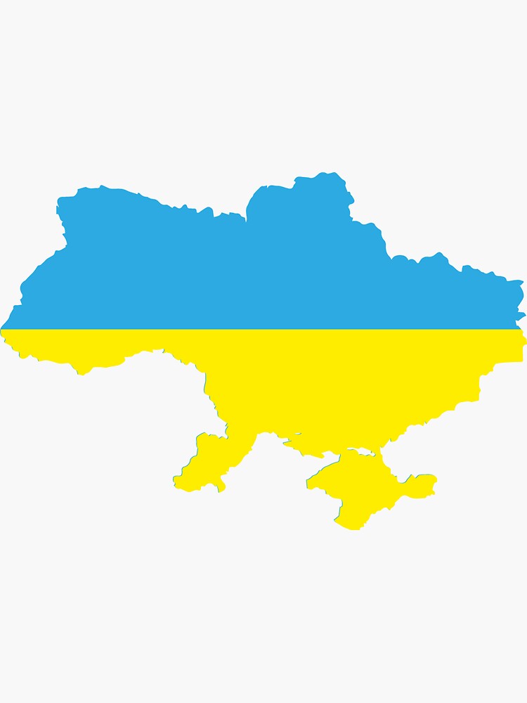 "Ukraine map flag" Sticker by Zip-Zup | Redbubble