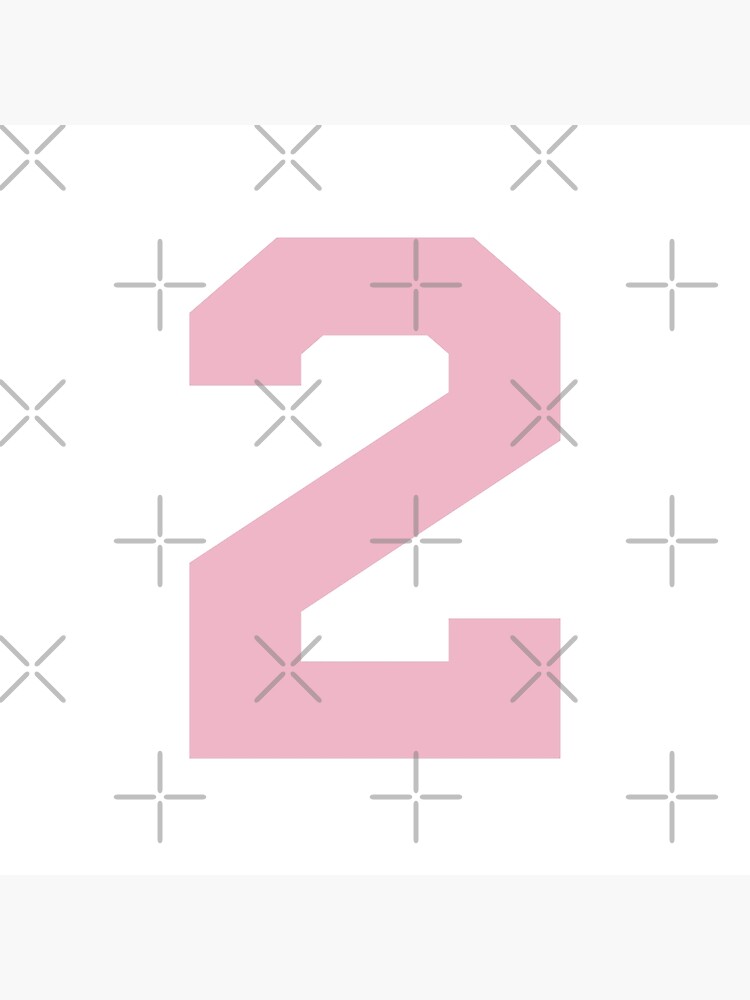 "Number 2, Pink two, Sports number 2" Poster for Sale by TheCultStuff ...