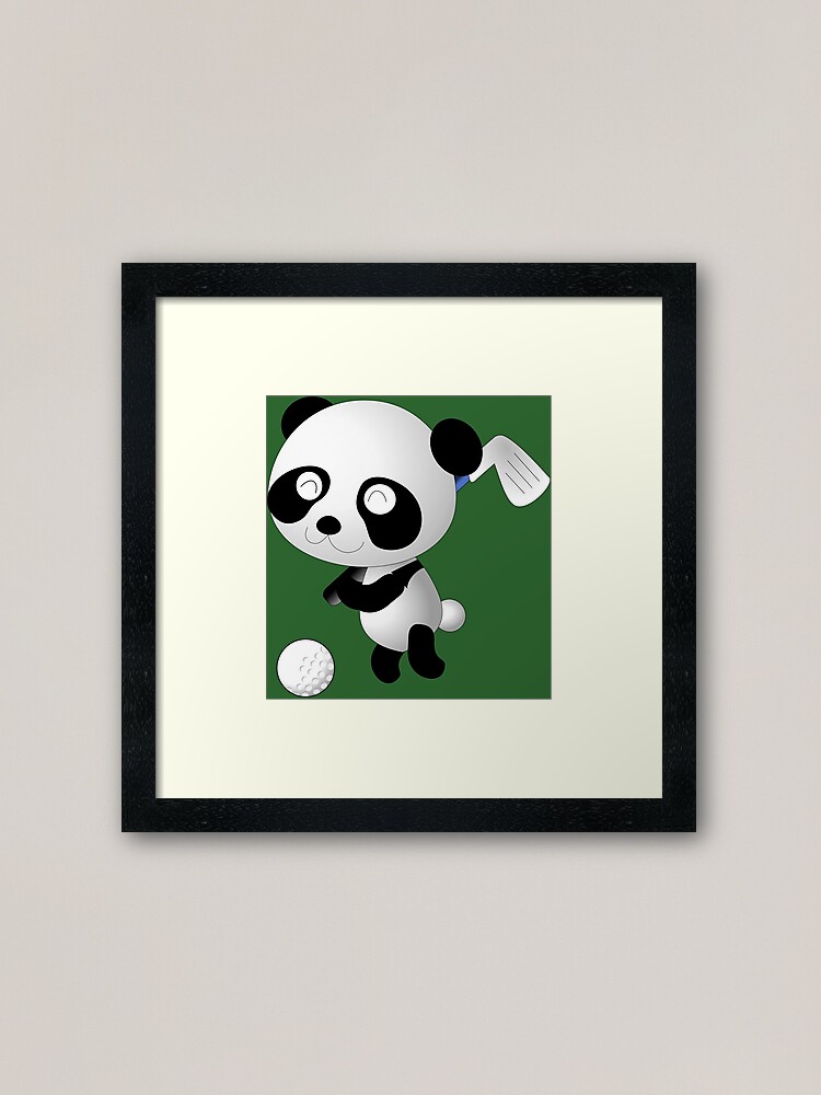 "Golf Panda - Cute Funny Cartoon For Golfing Sports Lover People ...