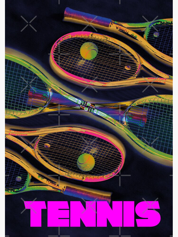 "colorful tennis racket, famous tennis tournament, art shop, gifts for ...