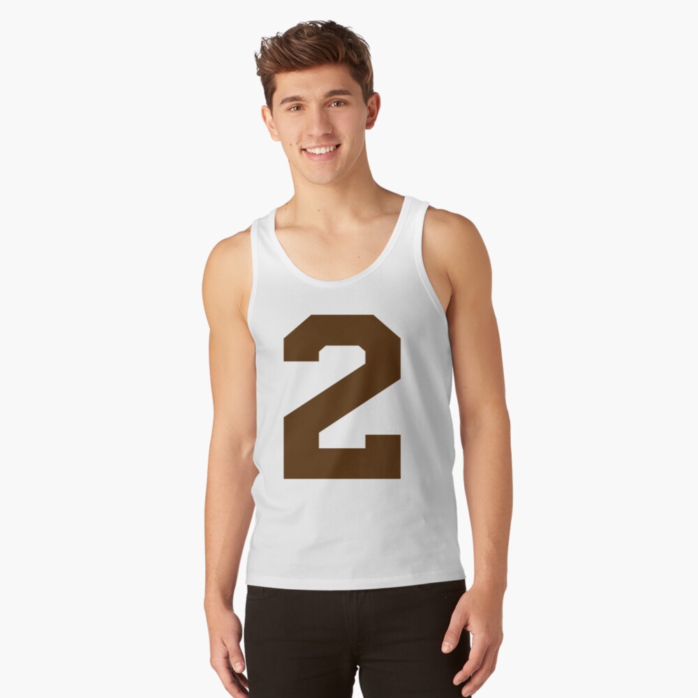 "Number 2, Brown two, Sports number 2" Sticker for Sale by TheCultStuff ...