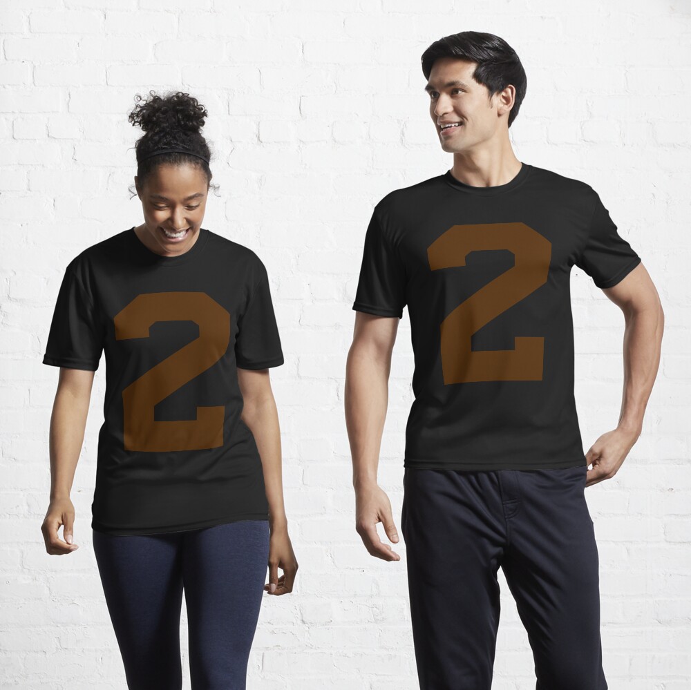 "Number 2, Brown two, Sports number 2" Sticker for Sale by TheCultStuff ...