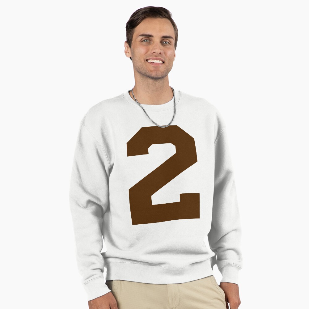 "Number 2, Brown two, Sports number 2" Sticker for Sale by TheCultStuff ...
