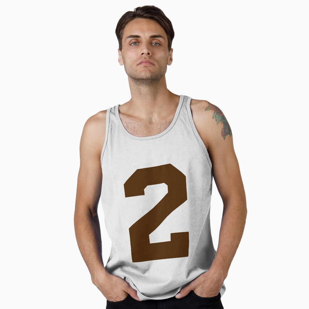 "Number 2, Brown two, Sports number 2" Sticker for Sale by TheCultStuff ...