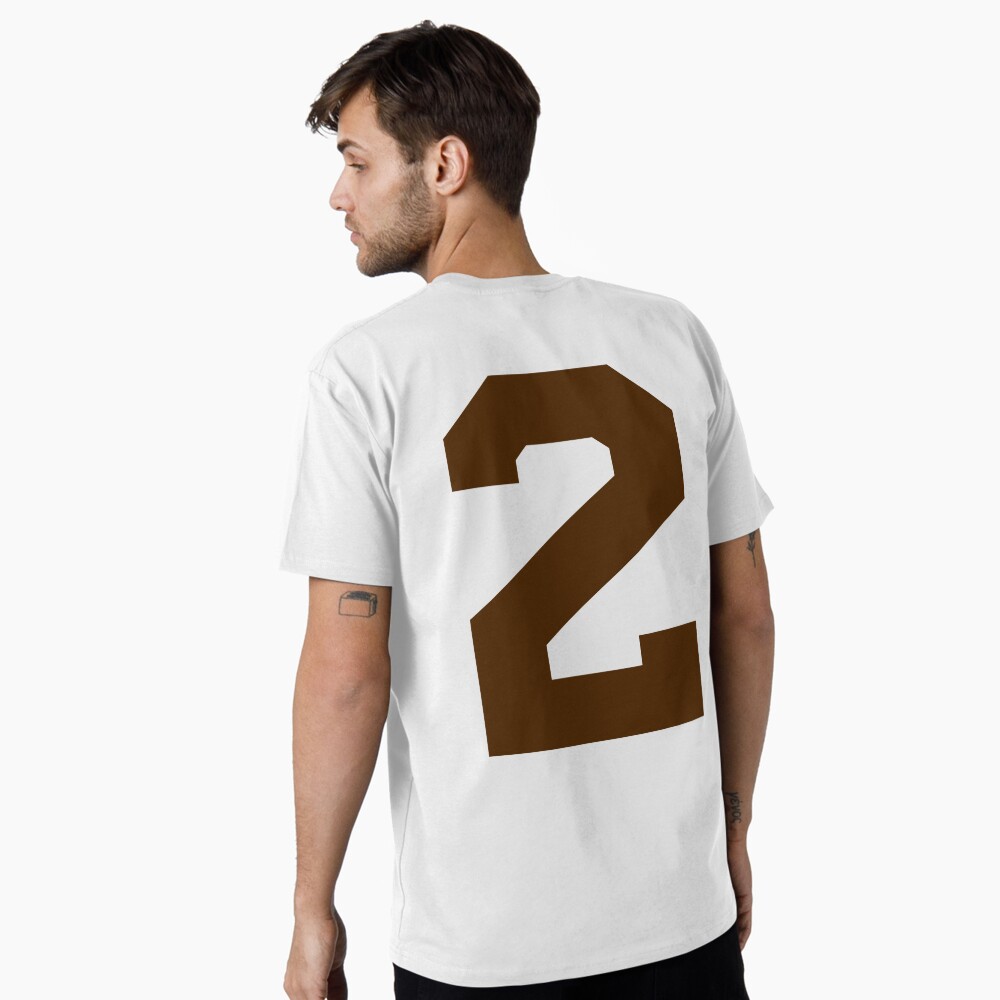 "Number 2, Brown two, Sports number 2" Sticker for Sale by TheCultStuff ...