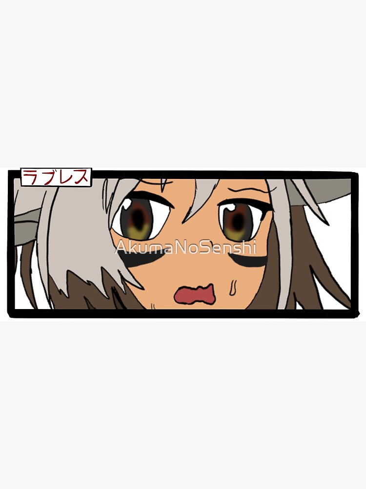 "Anime Girl Embarrassed Face " Art Print by AkumaNoSenshi | Redbubble