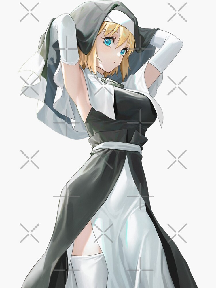 "Fire Force - Sister Iris Cute Waifu " Sticker by Sayanora-01 | Redbubble