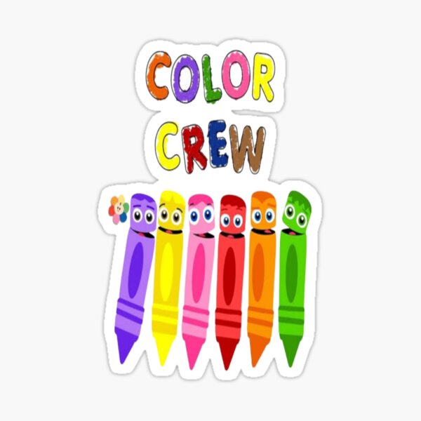 "color crew" Sticker for Sale by Zastizy | Redbubble