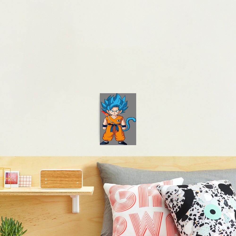 "Dragon Ball Z Super Saiyan Warrior Kararot Chibi Goku Blue" Poster for ...