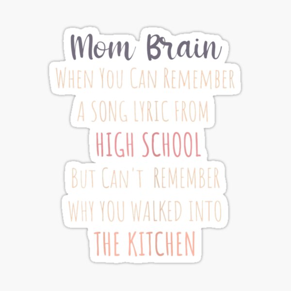 "Womens MOM BRAIN Funny Mother Definition Quote Sarcastic Humor Joke ...