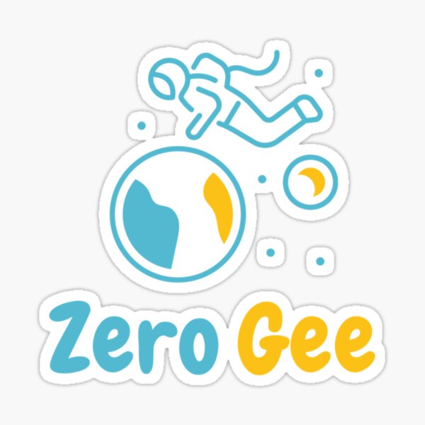 "Zero Gee (11)" Sticker by Curlyandds | Redbubble