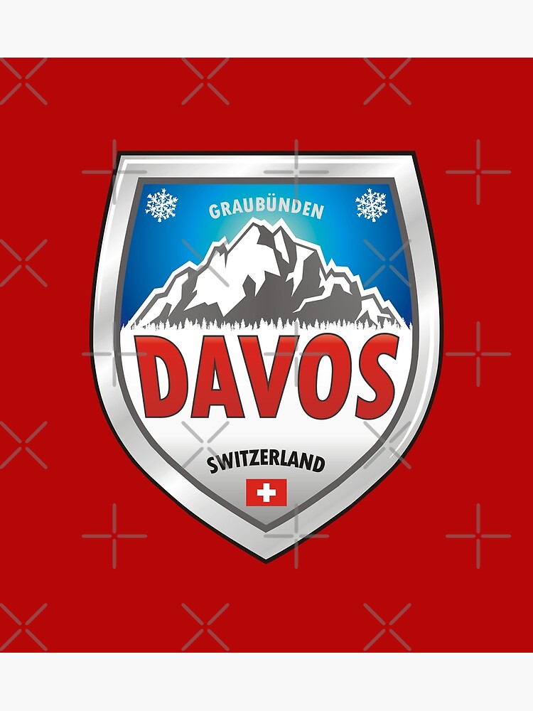 "Davos Graubünden Mountain Switzerland swiss Alps Flag emblem ...