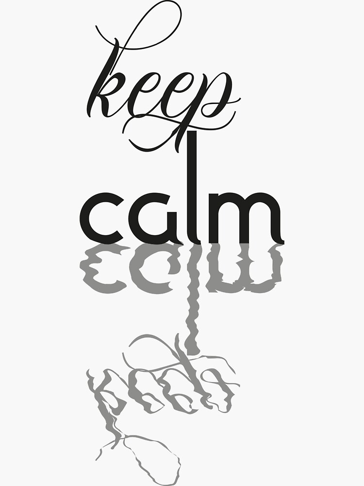 "keep calm" Sticker by alae-eddin0 | Redbubble
