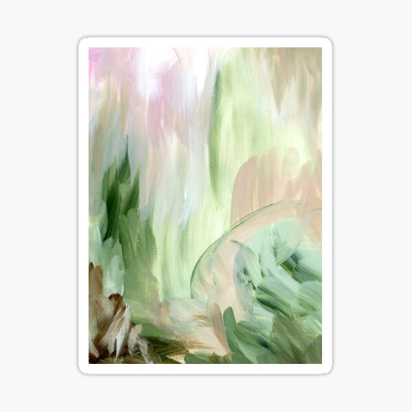 "Abstract Green Nature Landscape" Sticker by BlessartAE | Redbubble