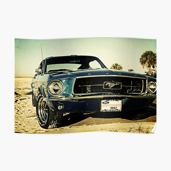 "1967 Mustang" Poster for Sale by Jonicool | Redbubble