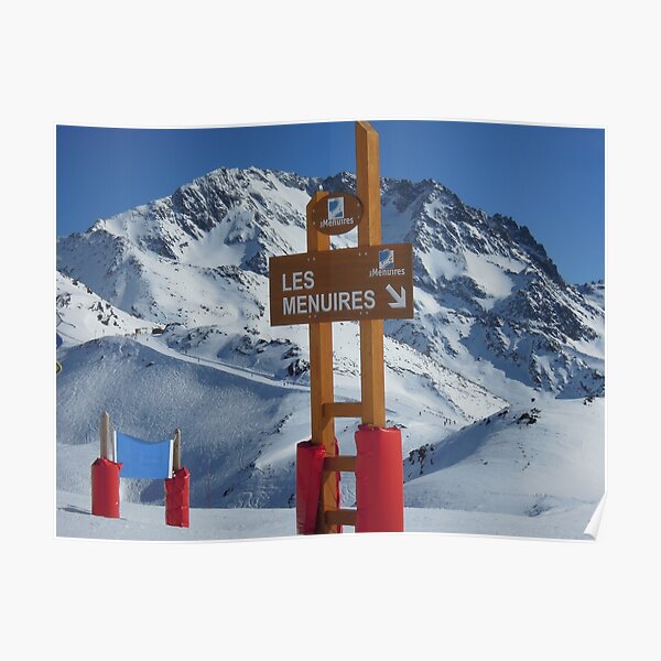 "Les Menuires" Poster for Sale by vainni | Redbubble