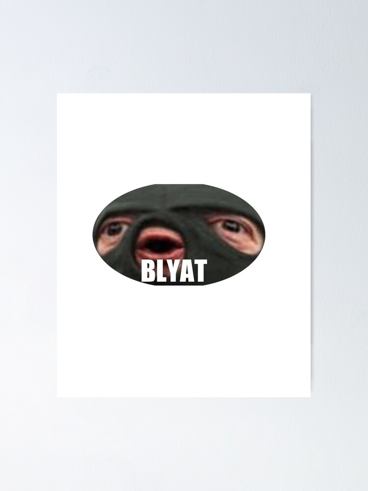 "Cyka Blyat meme, funny" Poster for Sale by BOXBAX | Redbubble