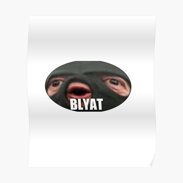 "Cyka Blyat meme, funny" Poster for Sale by BOXBAX | Redbubble