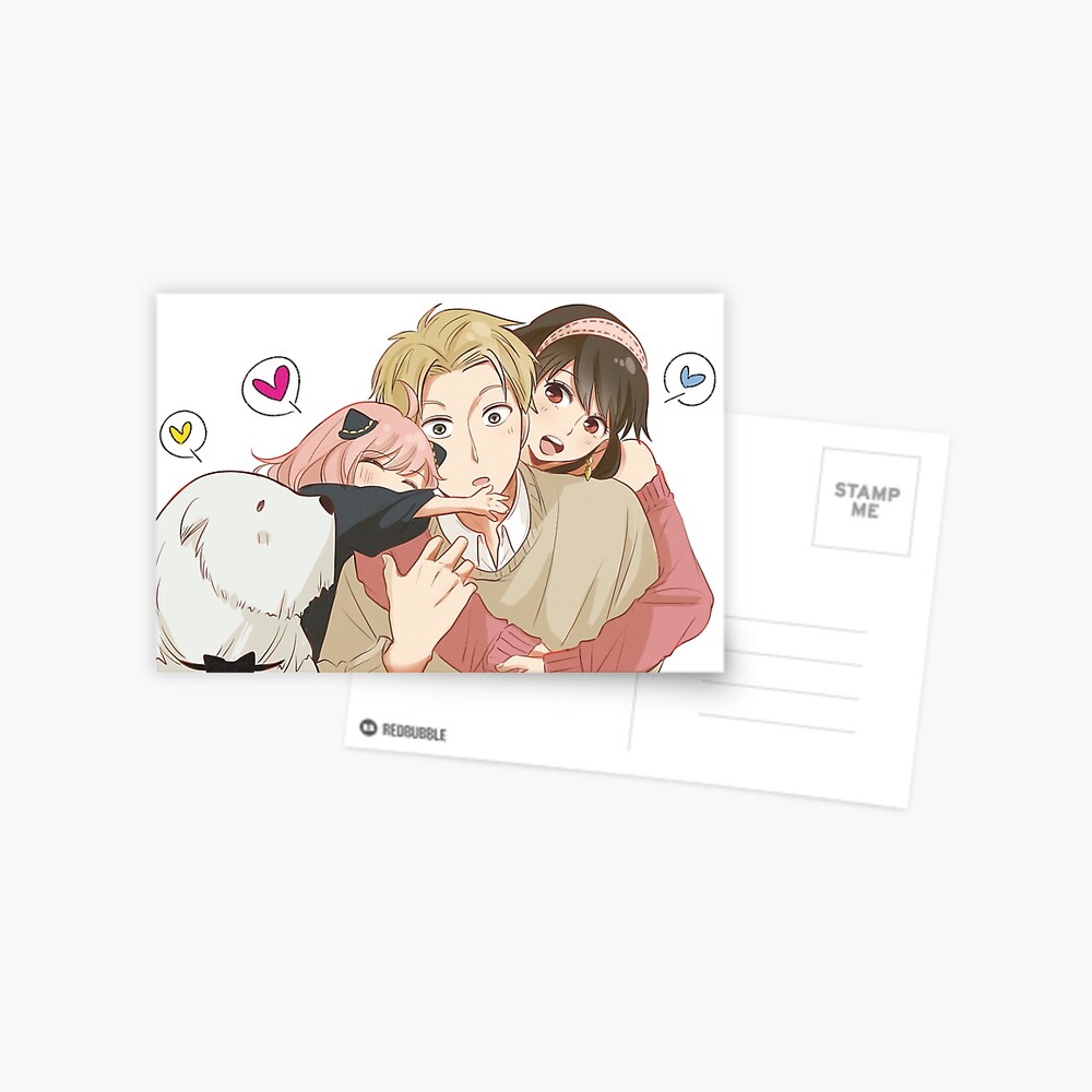 "Anya Forger Bond Loid Forger Yor Briar " Postcard by chochair | Redbubble