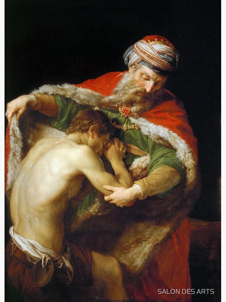 "The Return of the Prodigal Son (1773) - Pompeo Batoni" Postcard for Sale by SALON DES ARTS ...