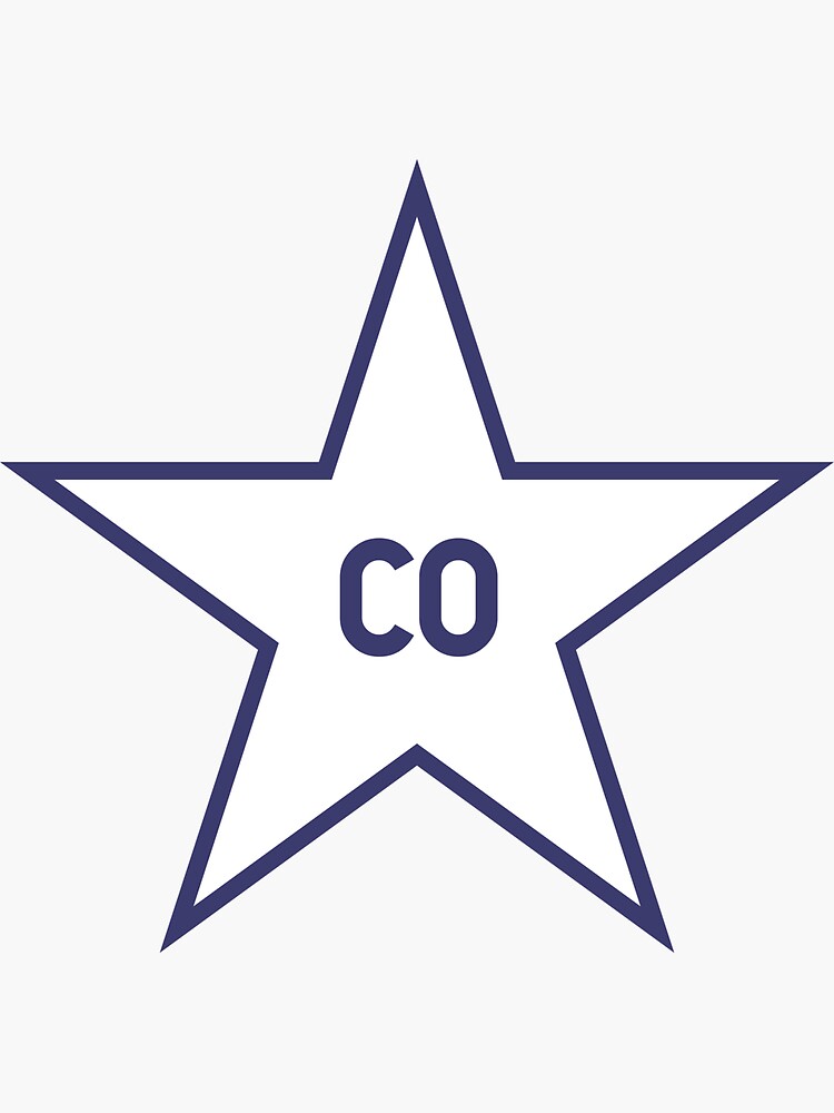 "The Colorado Star" Sticker by franklinprintco | Redbubble